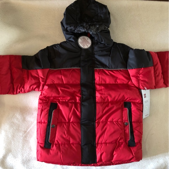 Swiss Tech | Jackets & Coats | Swiss Tech Puffer Jacket Whood And Faux ...